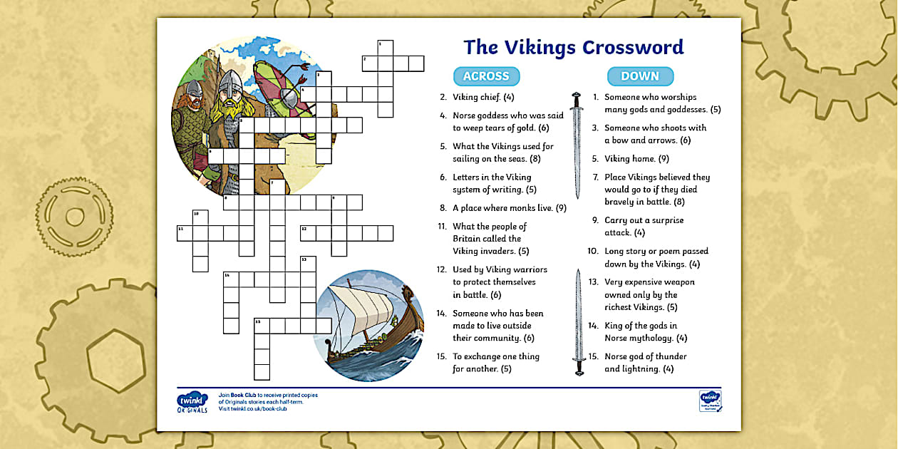 Viking Crossword Puzzle for KS2 | Twinkl Originals
